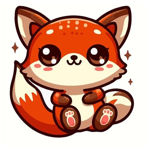 Premium Vector Cute Funny Fox Cartoon Vector On White Background