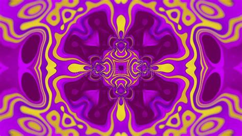 Kaleidoscopic Flowing Pattern Abstract Iridescent Loop Animation 3d