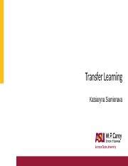 Mastering Transfer Learning: Leveraging Pre-trained Models for | Course Hero