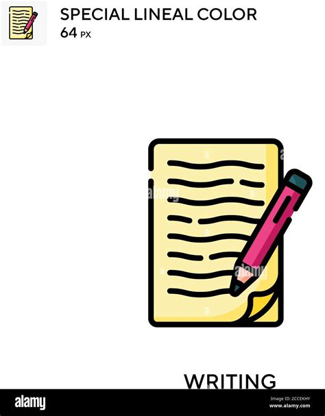 Writing Special Lineal Color Icon Illustration Symbol Design Template For Web Mobile Ui Element