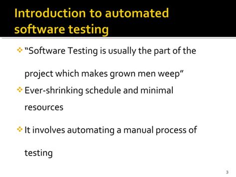 software quality assurance sqa automated software testing ppt
