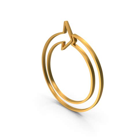 Gold Refresh Outline Icon Png Images And Psds For Download Pixelsquid S122616763
