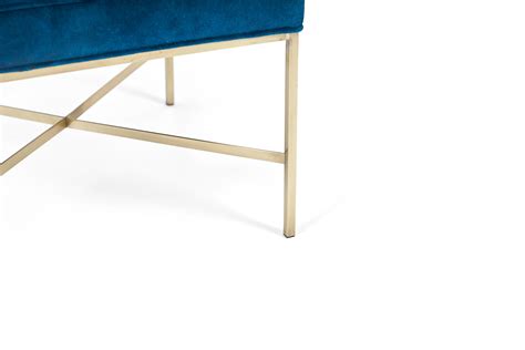 Brass X Base Stool By Paul Mccobb At 1stdibs