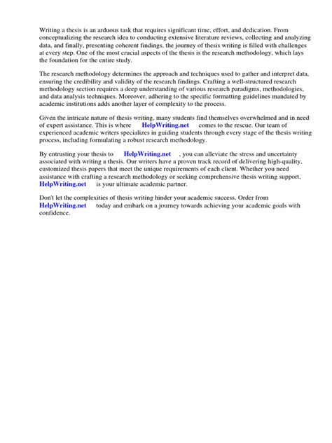 research methodology thesis format download free pdf methodology