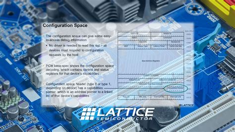 Pcie Debugging Using The Configuration Space Register Interface