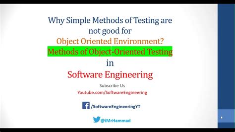 Object Oriented Testing In Hindi Software Engineering Lectures Complete Discussion Youtube