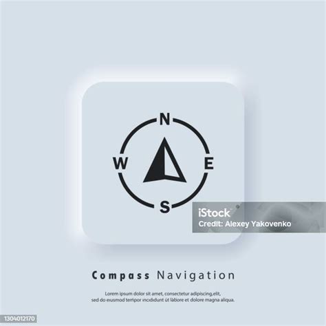 나침반 로고 네비게이터 화살표 아이콘입니다 내비게이션 기술 지리적 위치 사용자 지정 일러스트레이션 Gps 가이드 커서 벡터 Eps 10 Ui 아이콘입니다 노이형성 Ui Ux