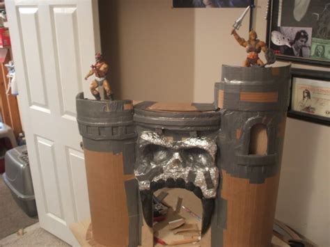 Castle Grayskull Display Wip Cardboard Castle Wood Diy Castle