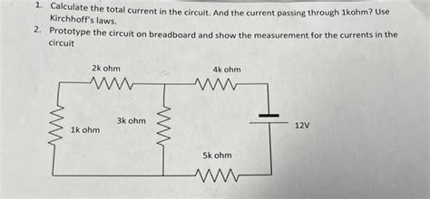 Solved Calculate The Total Current In The Circuit And Chegg