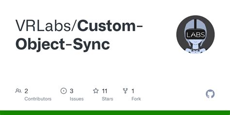 Github Vrlabscustom Object Sync