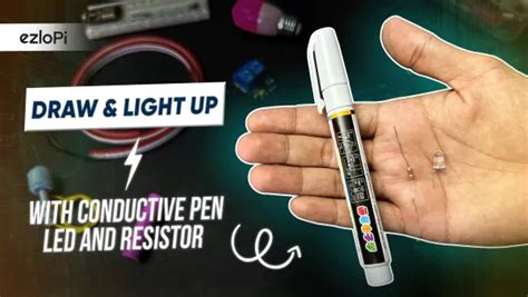 Light Up Led Using A Conductive Pen Ezlopi