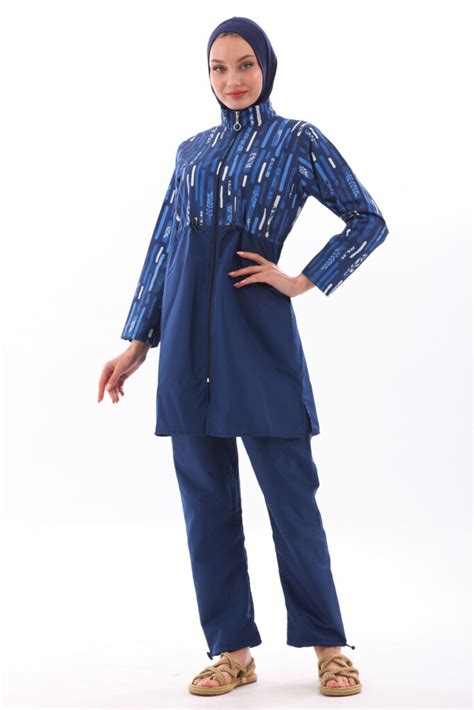 Nida Navy Blue Burkini | Burkini Remsa
