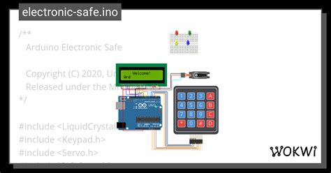 Electronic Safe Ino Copy Wokwi ESP STM Arduino Simulator