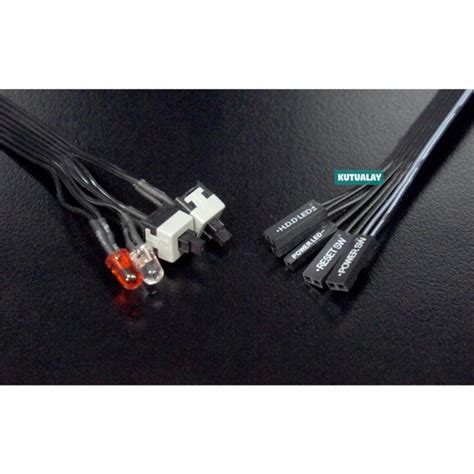 Jual Kabel Tombol Power Reset Button Switch Led Casing Pc Komputer Front Jakarta Selatan
