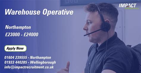 Joshua Hacker Certrp Bsc On Linkedin Warehouse Operative Recruiting For Northamptonshire