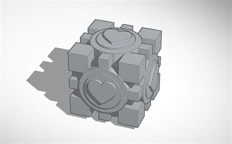 3d Design Companion Cube Tinkercad