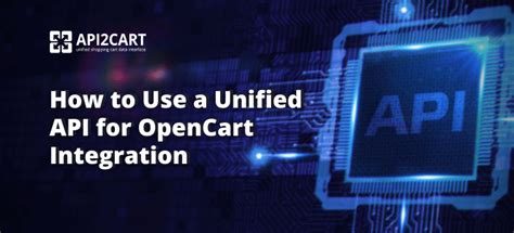 How To Use A Unified API For OpenCart Integration API2Cart