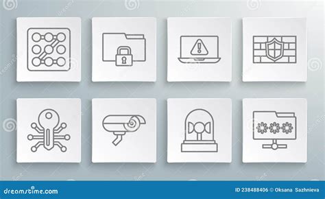 Set Line Smart Key Folder And Lock Security Camera Flasher Siren