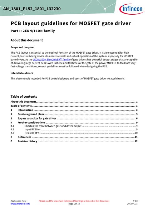 Application Note Pcb Layout Guidelines For Mosfet Gate Driver Docslib