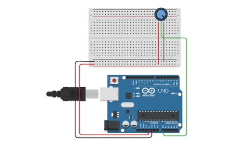 Circuit Design Potentiometer With Serial Monitor Tinkercad