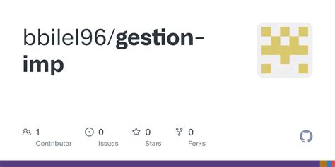GitHub Bbilel Gestion Imp