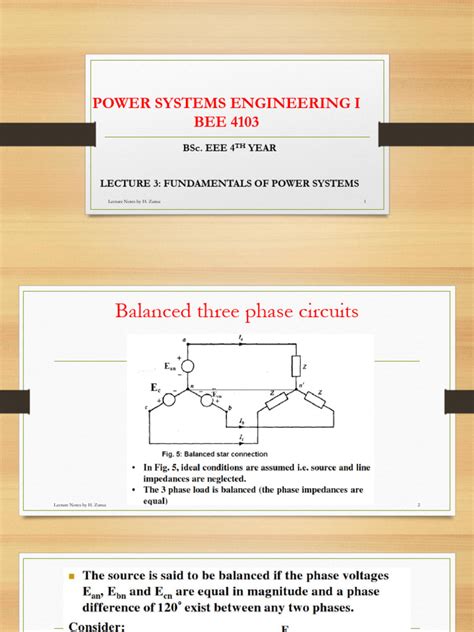 Bee 4103 Lecture 41 Fundamentals Of Power Systems Pdf