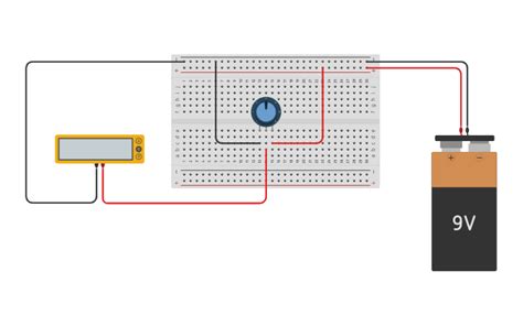 Circuit Design Potenziometro Tinkercad