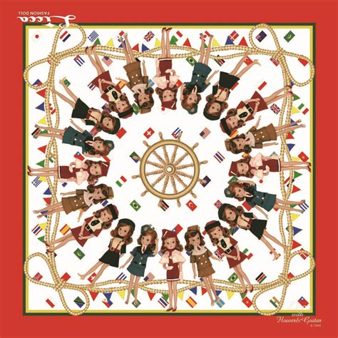 Licca Doll 1st Licca With Hana To Guitar Original Prints Textile Design Print Design