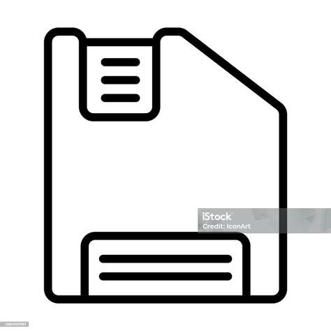Floppy Disk Save Button Icon From User Interface Collection Thin Linear