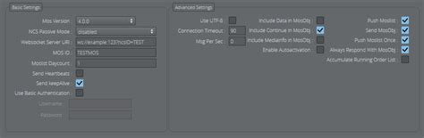 NCS Server Configuration