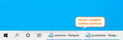 How To Show App Name Without Combining Icons In Windows Taskbar Password Recovery