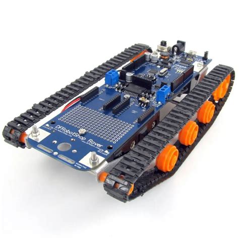 Dfrobotshop Rover V2 Arduino Compatible Tracked Robot Basic Kit