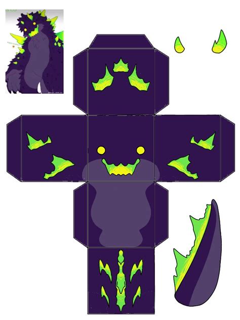 Kaiju Paradise Cube Винтажные бумажные куклы Милые рисунки Бумажные поделки