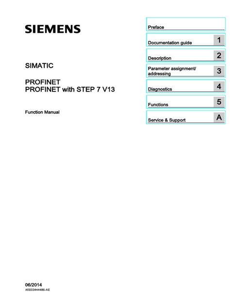 Profinet Step7 V13 Function Manual En Us En Us Pdf Input Output Network Switch