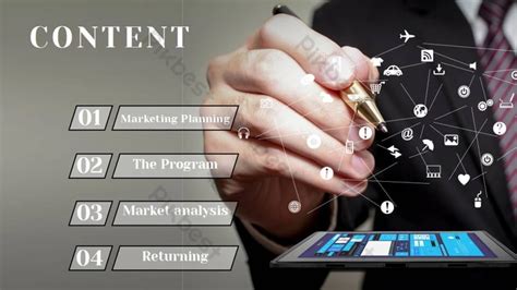 Creative Marketing Plan PPT Template PowerPoint PPTX Template Free Download Pikbest