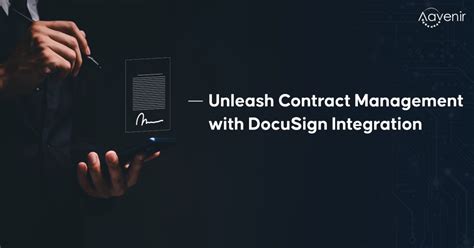 From Contract Creation To Signature How Aavenir Clm And Docusign Esignature Simplify The