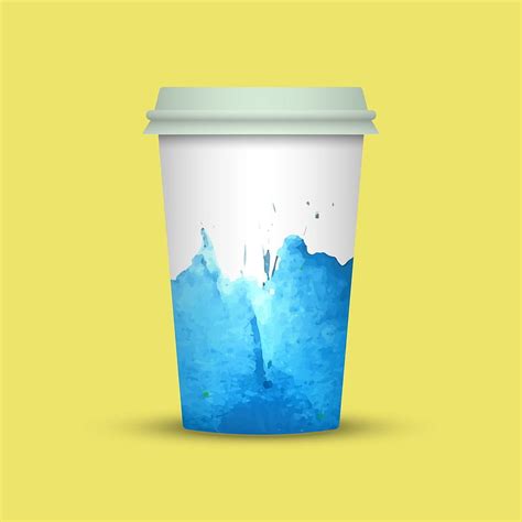 테이크 아웃 커피 컵 서식 파일 벡터 Ai Eps Uidownload