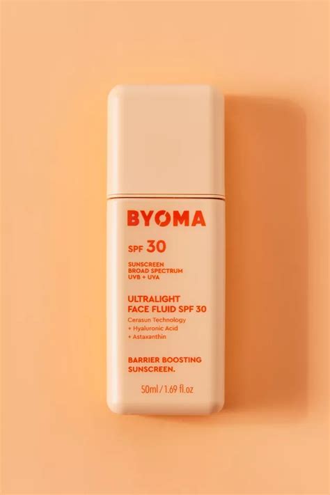 Byoma Ultra Lightweight Face Fluid Spf 30 Sunscreen Urban Outfitters