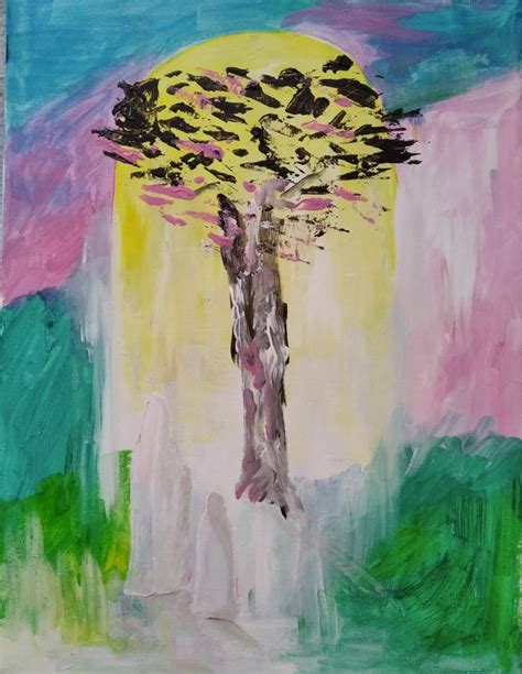 נעמי עוז ברקוביץ Nomi Berkowiz Acrylic On Canvas 60 By 40 Cm