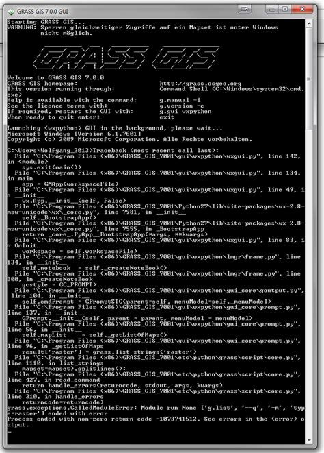 [grass user] grass gis 7 error when launching grass user osgeo