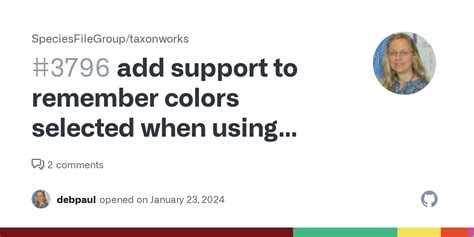 Add Support To Remember Colors Selected When Using Color Picker For