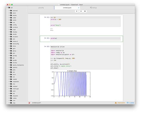 jupyter notebooks on atom r atom