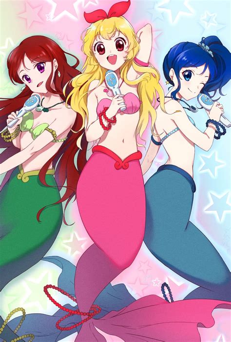 Hoshimiya Ichigo Kiriya Aoi And Shibuki Ran Aikatsu And 2 More