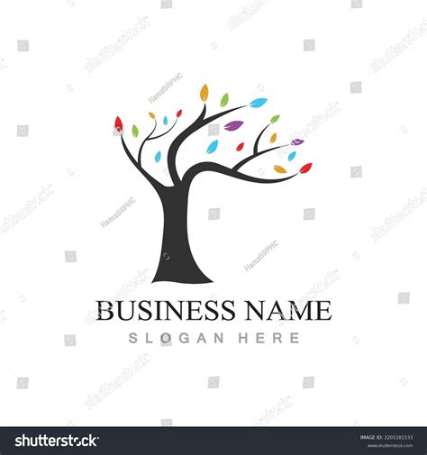 Tree Logo Design Vector Concept Stock Vector Royalty Free Shutterstock