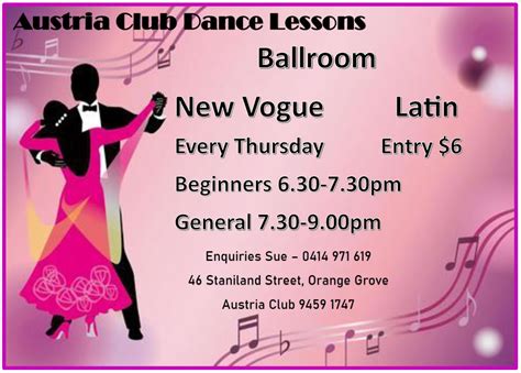 Austria Club Beginner Ballroom Class Perth Ballroom Dancing