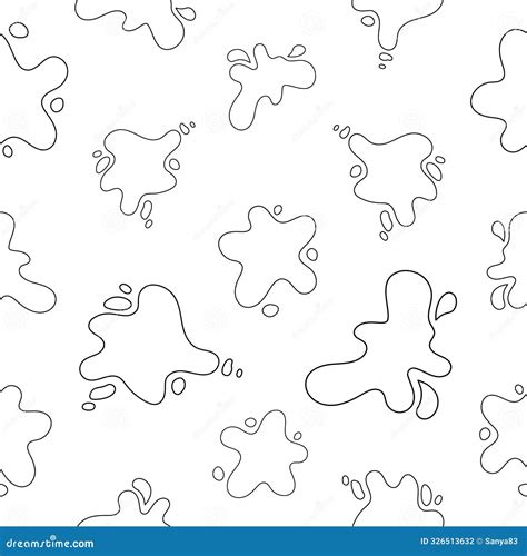 Splash Ink Blot Seamless Pattern Stock Illustration Illustration Of Splatters Coloring