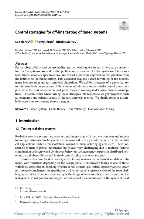 Control Strategies For Off Line Testing Of Timed Systems