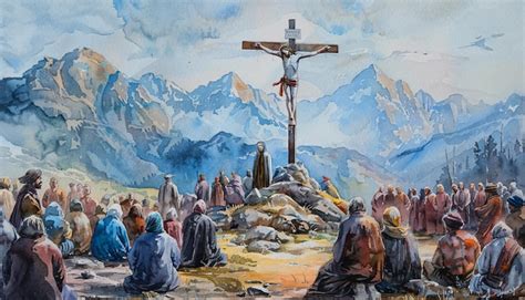 Crucifixion Scene Generative Ai Premium Ai Generated Image