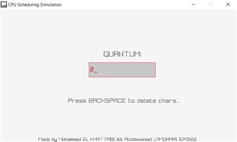 Github Nihil3dcpu Scheduling Simulation And Visualization Using