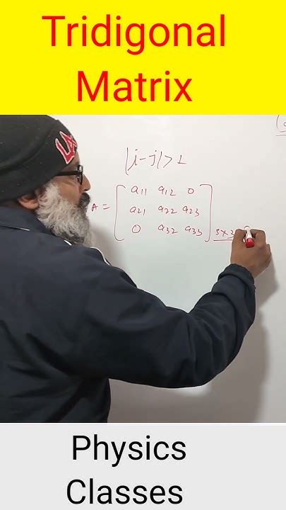 Tridiagonal Matrix Youtube